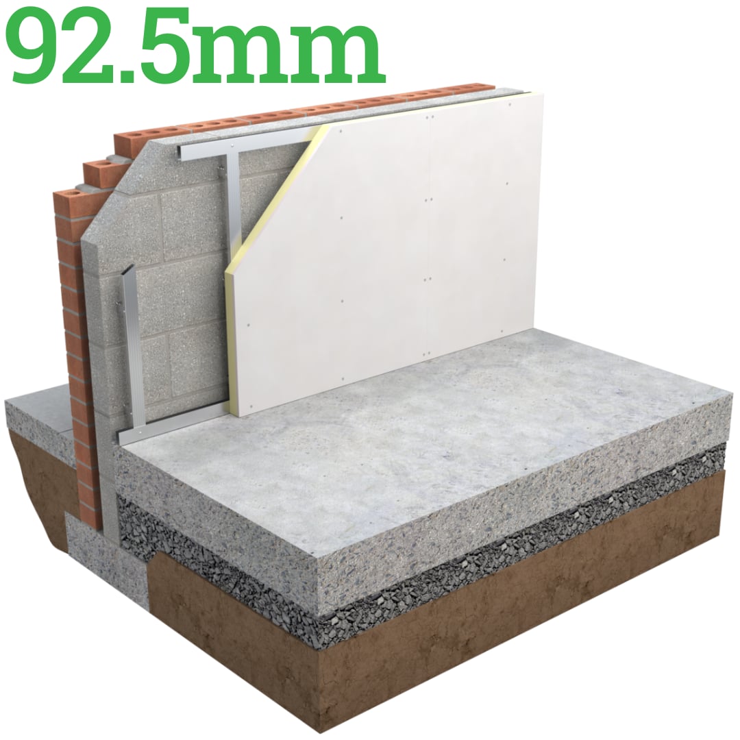 92.5mm Unilin / Xtratherm Insulated Plasterboard XT/TL-MF Thermal Liner ...