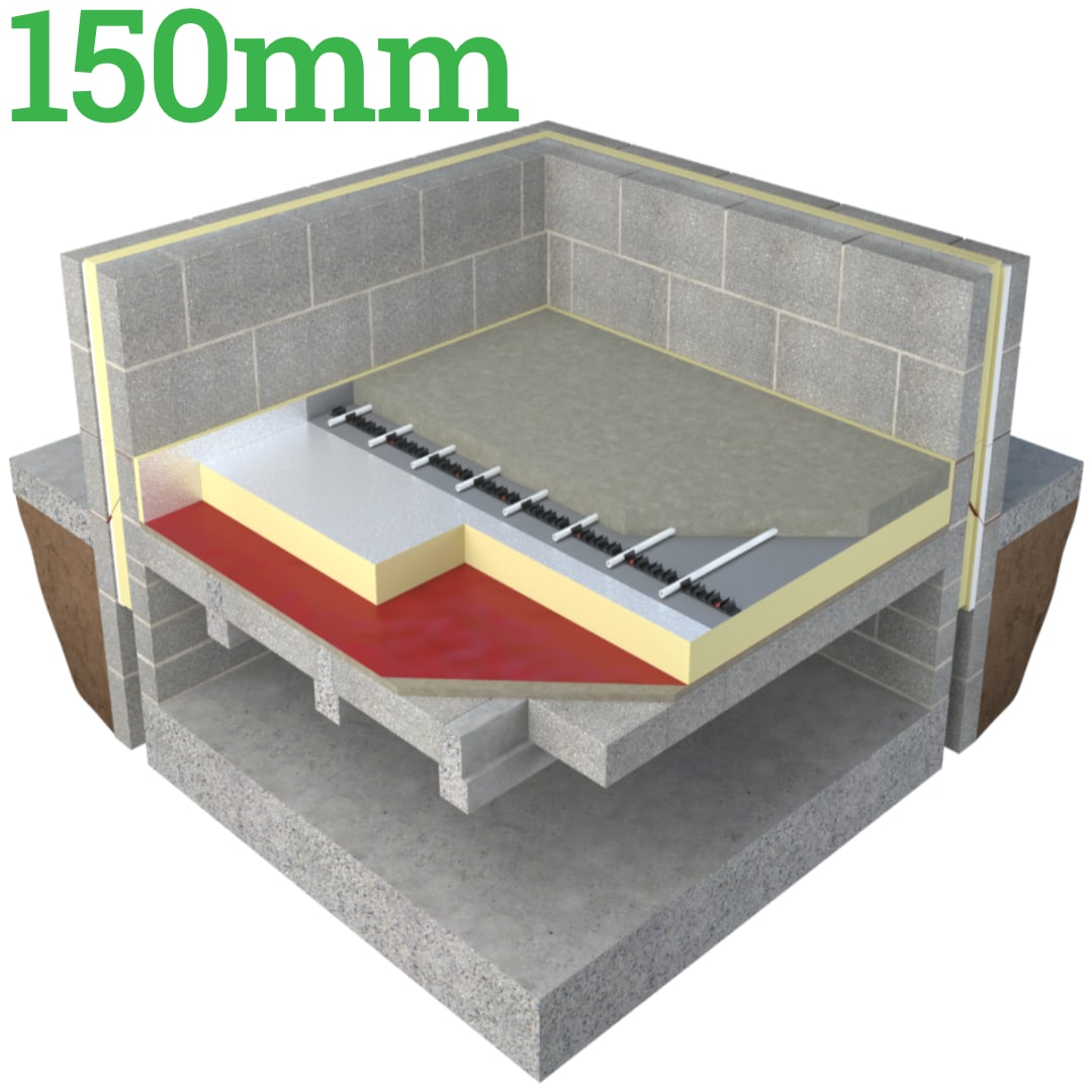 150mm Unilin Xtroliner XO/UF PIR Floor Insulation Board - Insulation ...