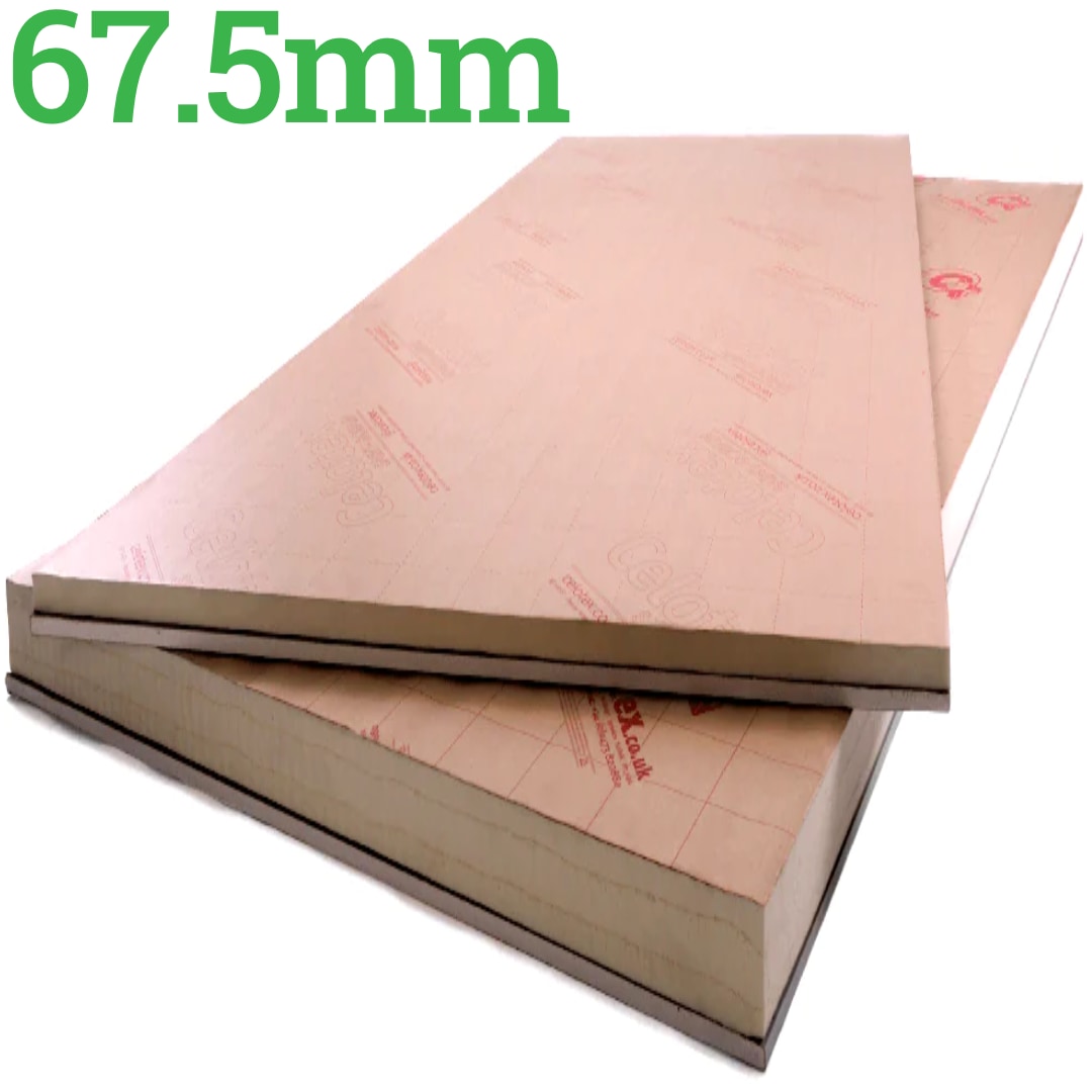 67.5mm Celotex PL4055 Insulated Plasterboard (1.2 x 2.4 - PL4000 ...