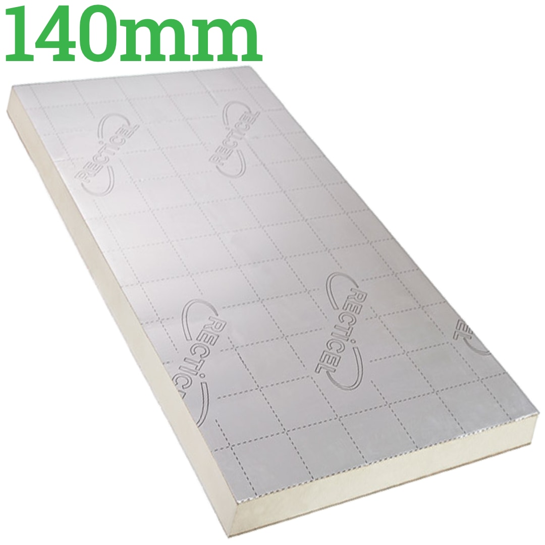 140mm Recticel Eurothane GP PIR Rigid Insulation Board - Insulation ...