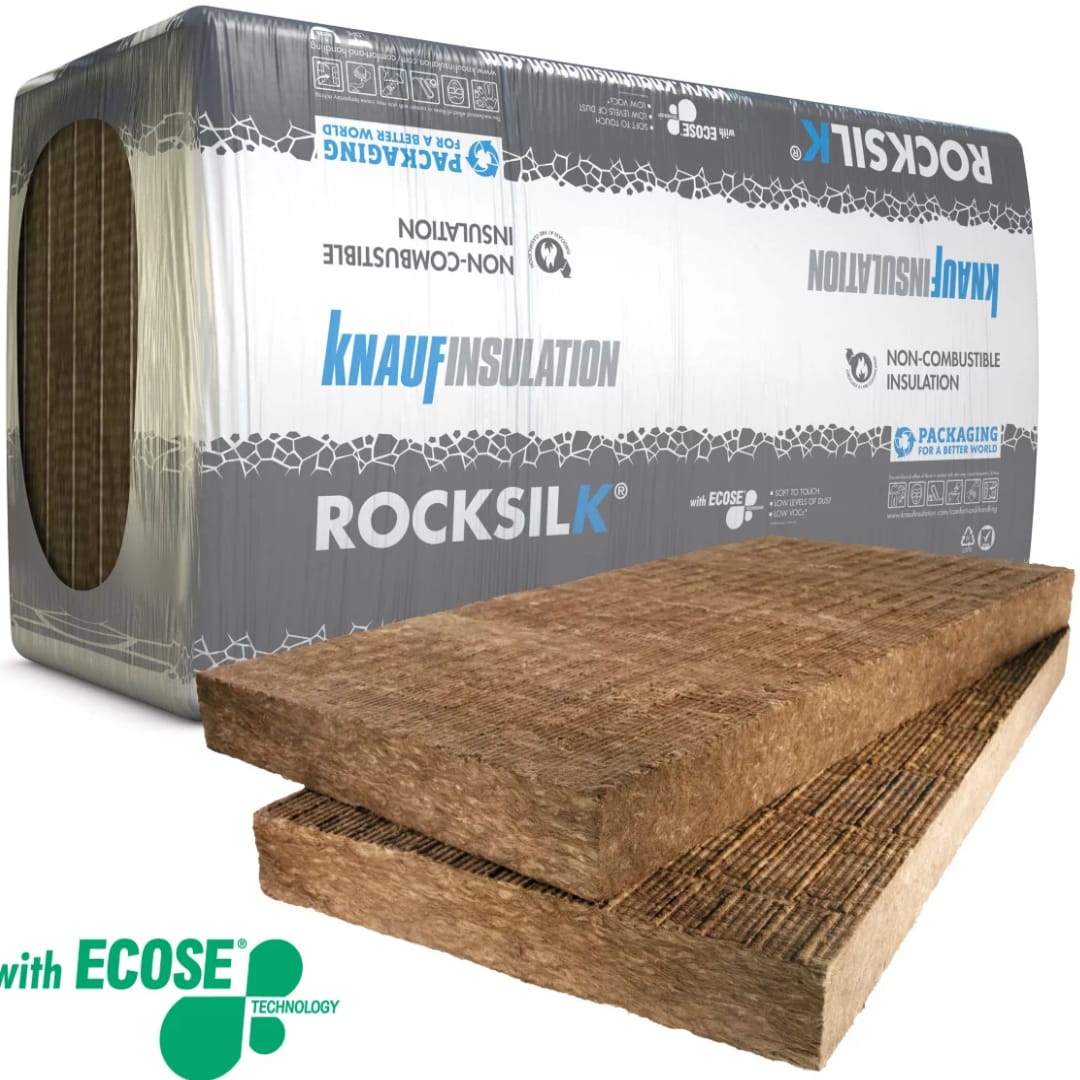 100mm Knauf Insulation Rocksilk RS140 Building Slab ( Pack of 2 ...